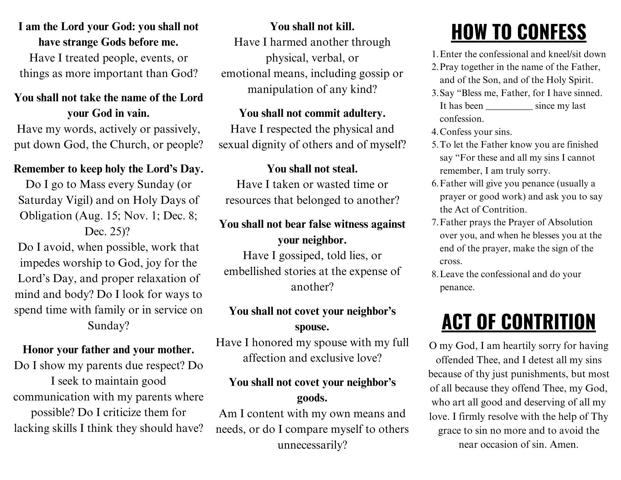 Confession - Sacraments